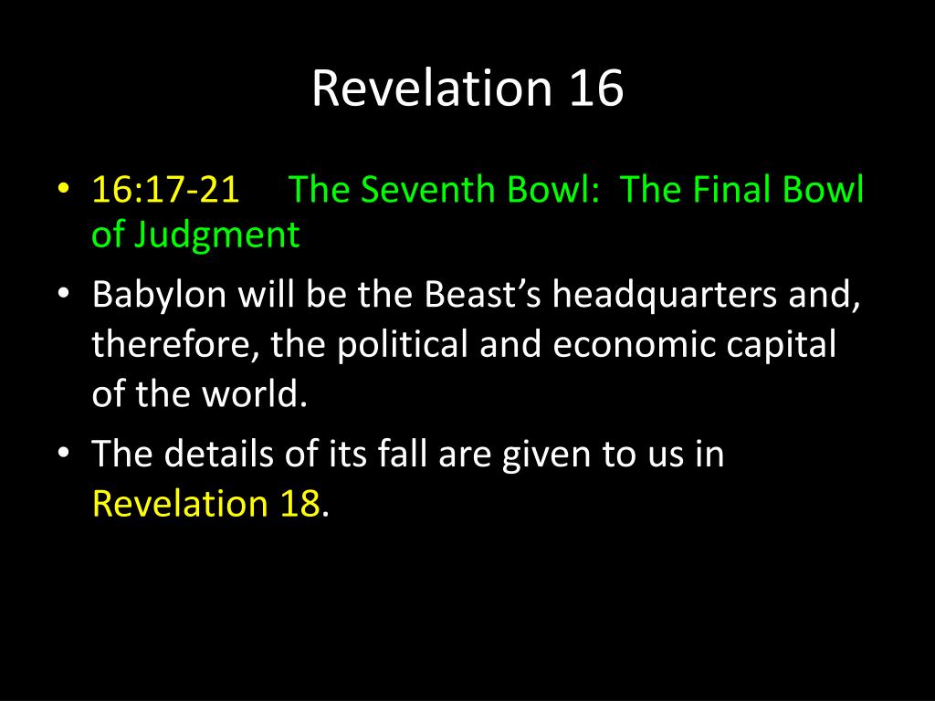 PPT - The Seven Bowls of God’s Wrath PowerPoint Presentation, free ...