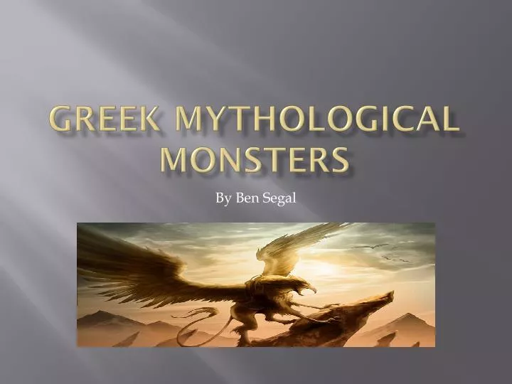 PPT - Greek Mythological Monsters PowerPoint Presentation, free ...