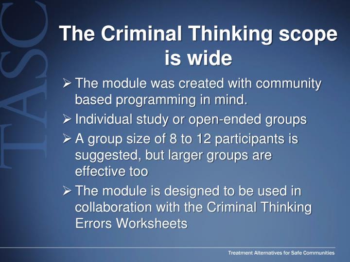 Ppt Criminal Thinking And Addictive Thinking Powerpoint Presentation Id1968288