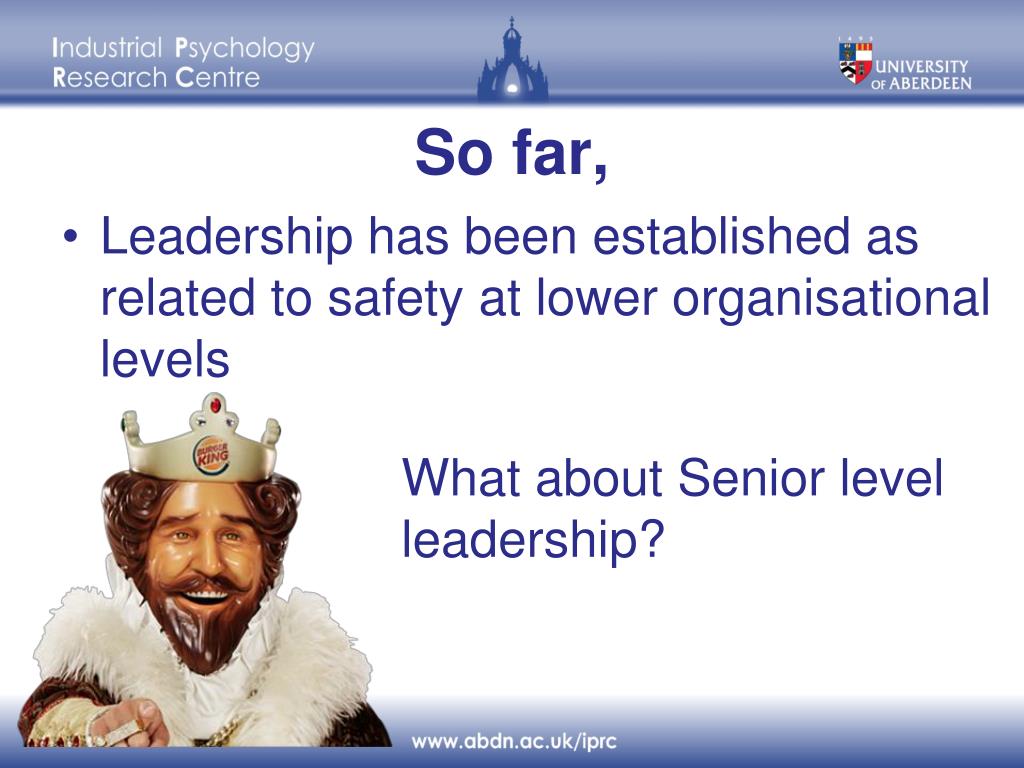 PPT - Safety Intelligence: Senior Leadership and Safety PowerPoint ...