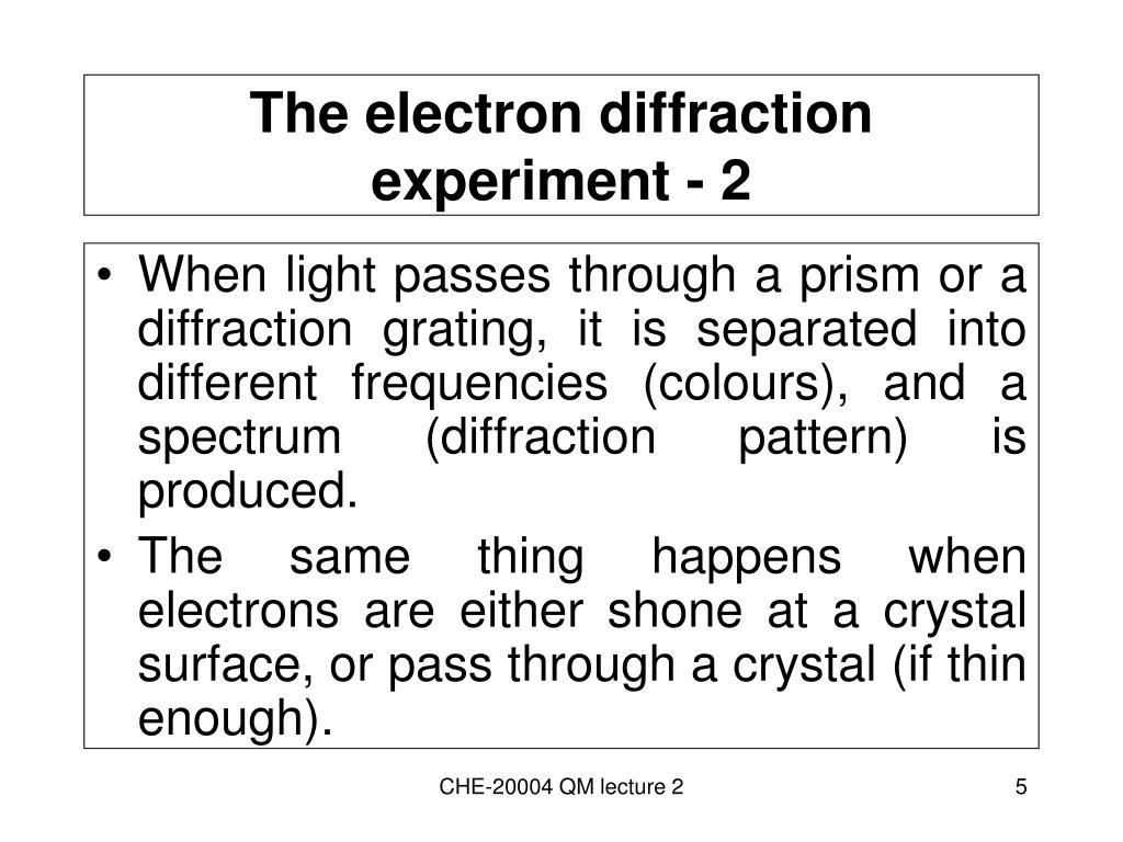 PPT - CHE-20004: PHYSICAL CHEMISTRY QUANTUM CHEMISTRY: LECTURE 2 Dr Rob ...