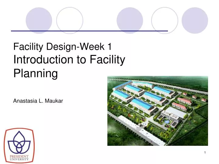 PPT - Facility Design-Week 1 Introduction to Facility Planning ...