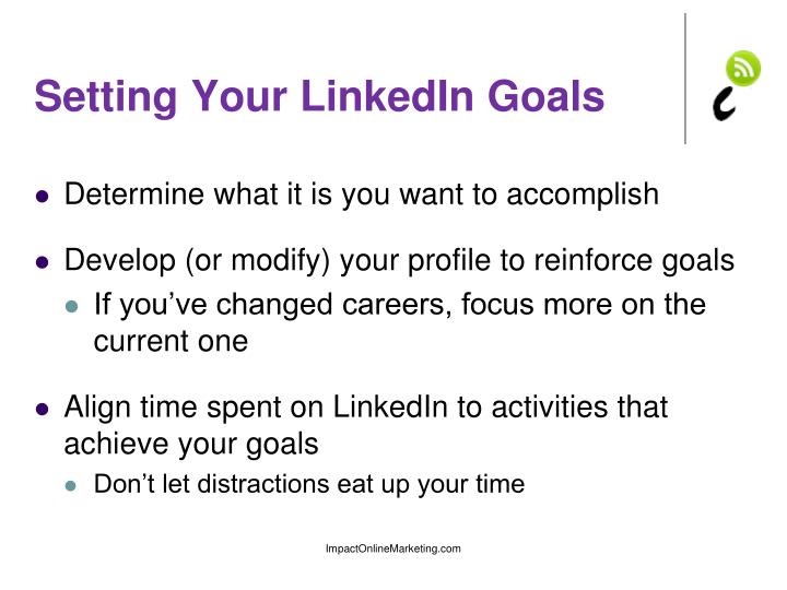 PPT - Using LinkedIn PowerPoint Presentation - ID:1968442