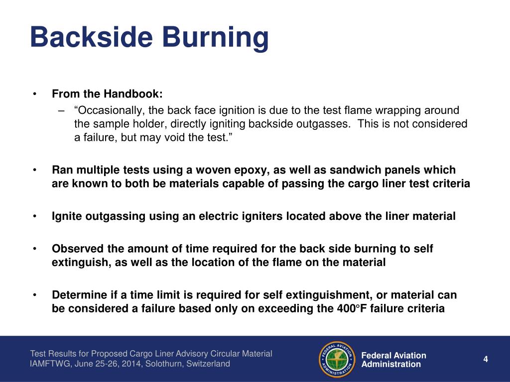 PPT - International Aircraft Materials Fire Test Working Group Meeting ...