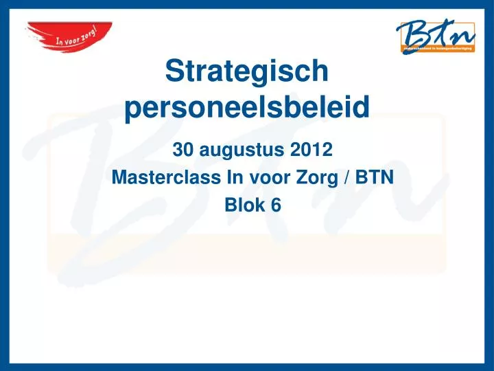 PPT - Strategisch personeelsbeleid PowerPoint Presentation, free ...