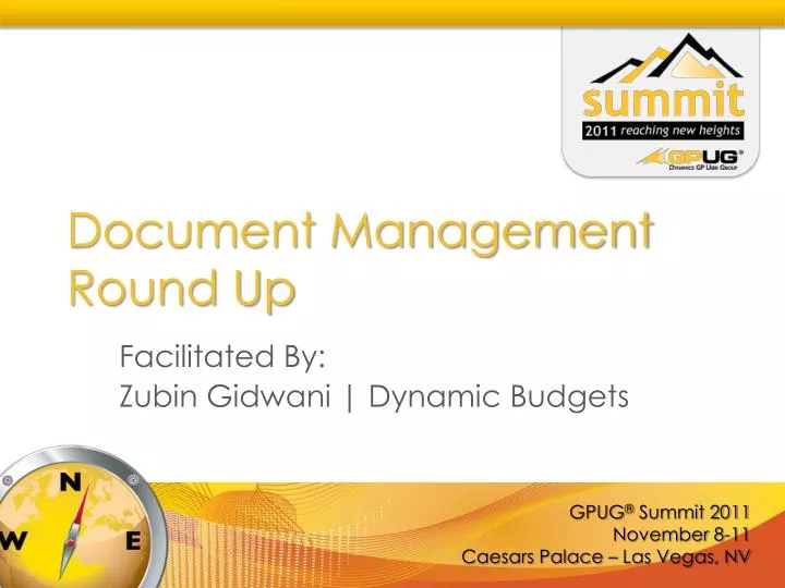 PPT - Document Management Round Up PowerPoint Presentation, free ...