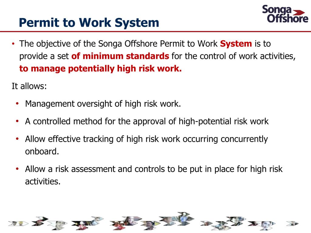PPT - Corporate Permit to Work System - Songa Offshore PowerPoint ...