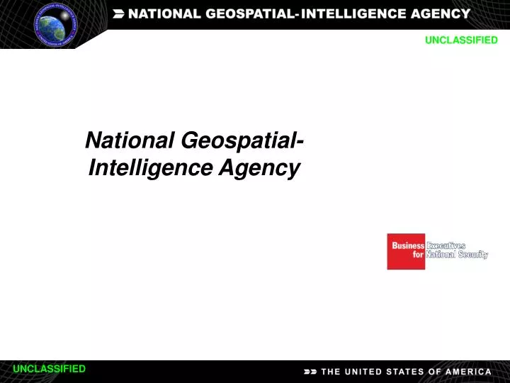 PPT - National Geospatial-Intelligence Agency PowerPoint Presentation ...