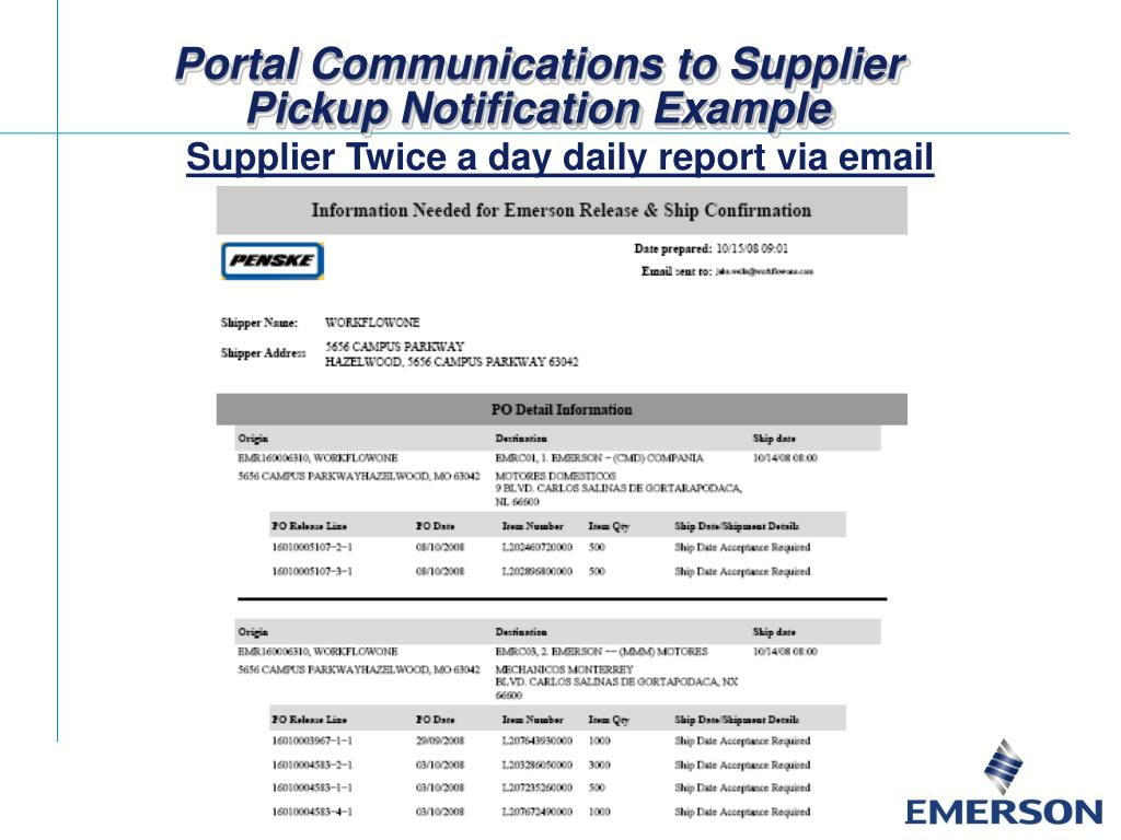 PPT - NASCO (North America Supply Chain Optimization) Supplier Portal ...