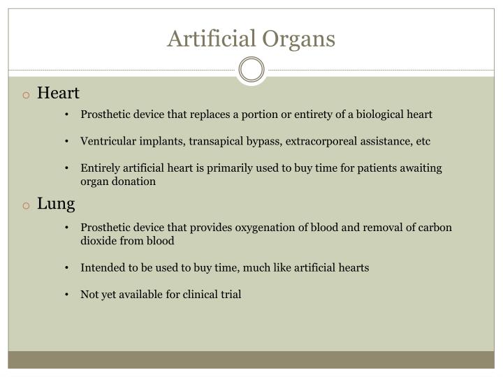 PPT - Artificial Human Organs PowerPoint Presentation - ID:1970347