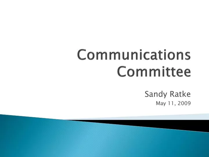 PPT - Communications Committee PowerPoint Presentation, free download ...