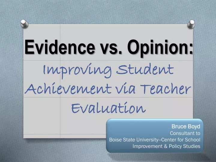 PPT - Evidence vs. Opinion: PowerPoint Presentation, free download - ID ...