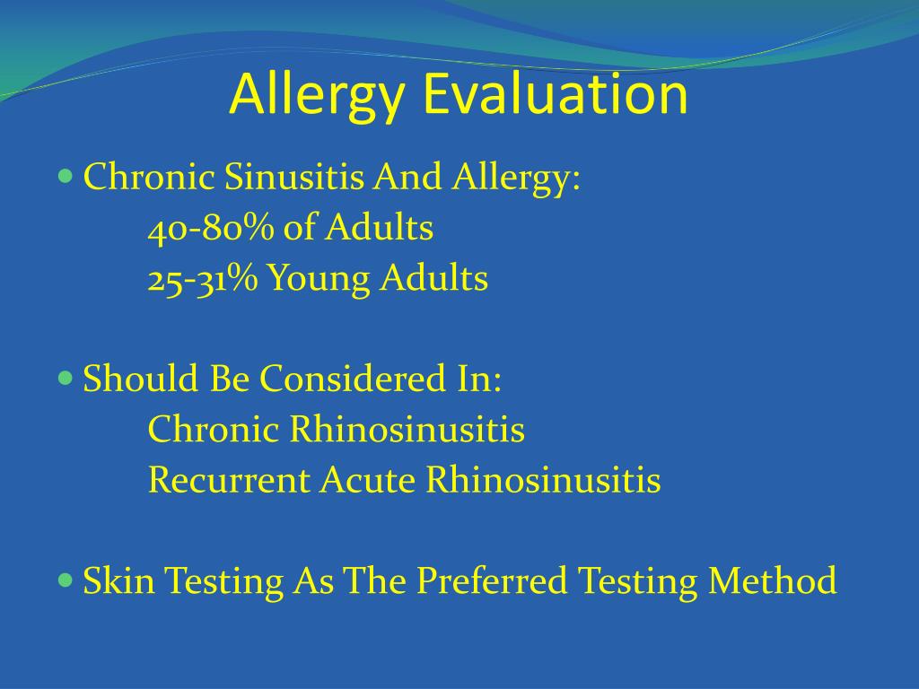 PPT - Sinusitis : Assessment, Diagnosis and Treatment Sometimes It I s ...