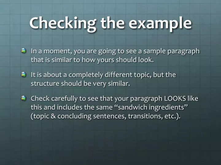 PPT - Checking the example PowerPoint Presentation, free download - ID ...