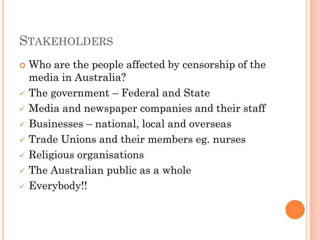 PPT - CENSORSHIP OF THE MEDIA IN AUSTRALIA PowerPoint Presentation ...