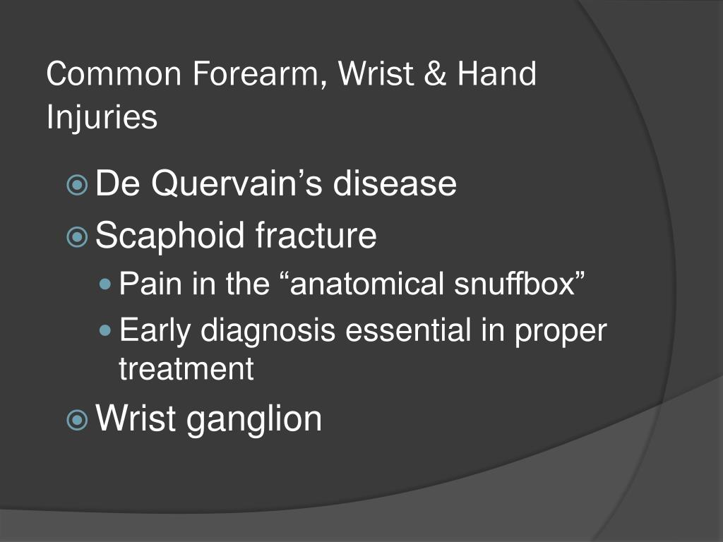 Ppt Forearm Wrist And Hand Evaluation Powerpoint Presentation