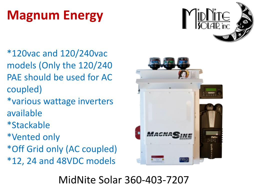 PPT - MidNite Solar’s Pre wired solutions for Off Grid, Battery based ...