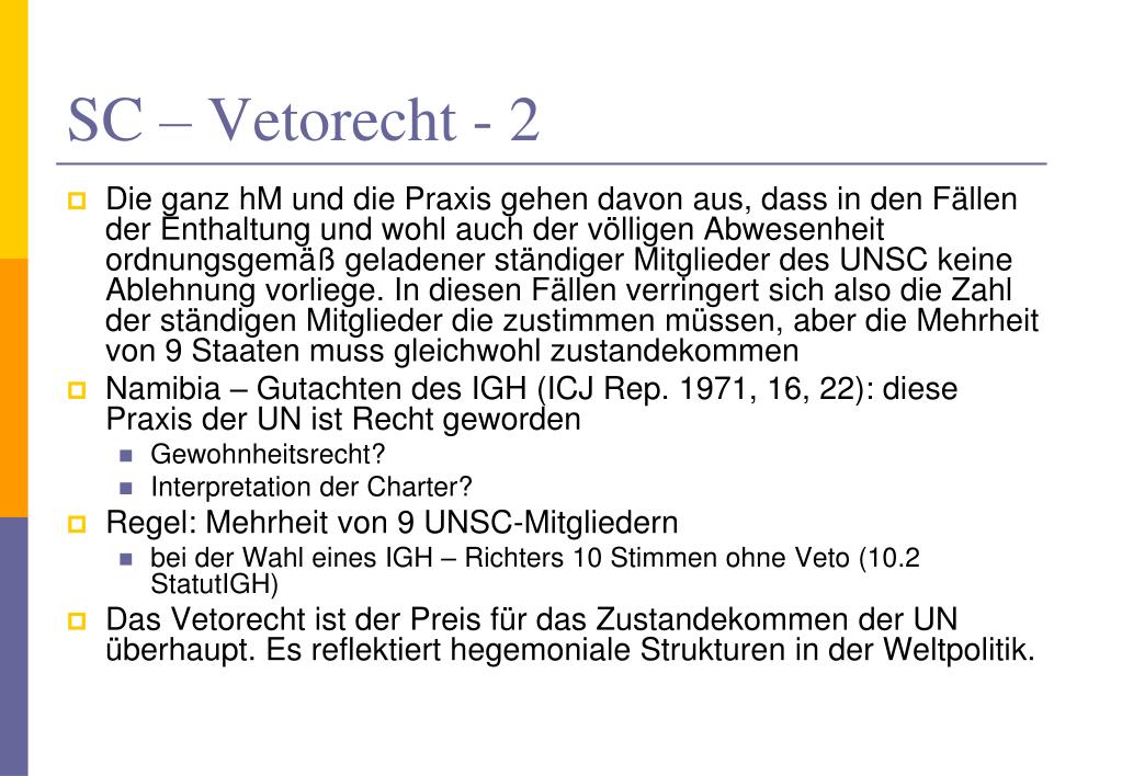 PPT - Recht der Internationalen Organisationen PowerPoint Presentation ...