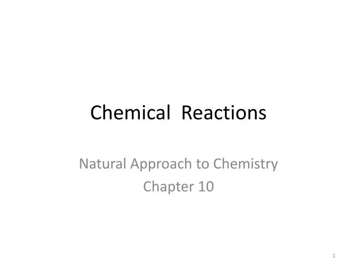 PPT - Chemical Reactions PowerPoint Presentation, free download - ID ...