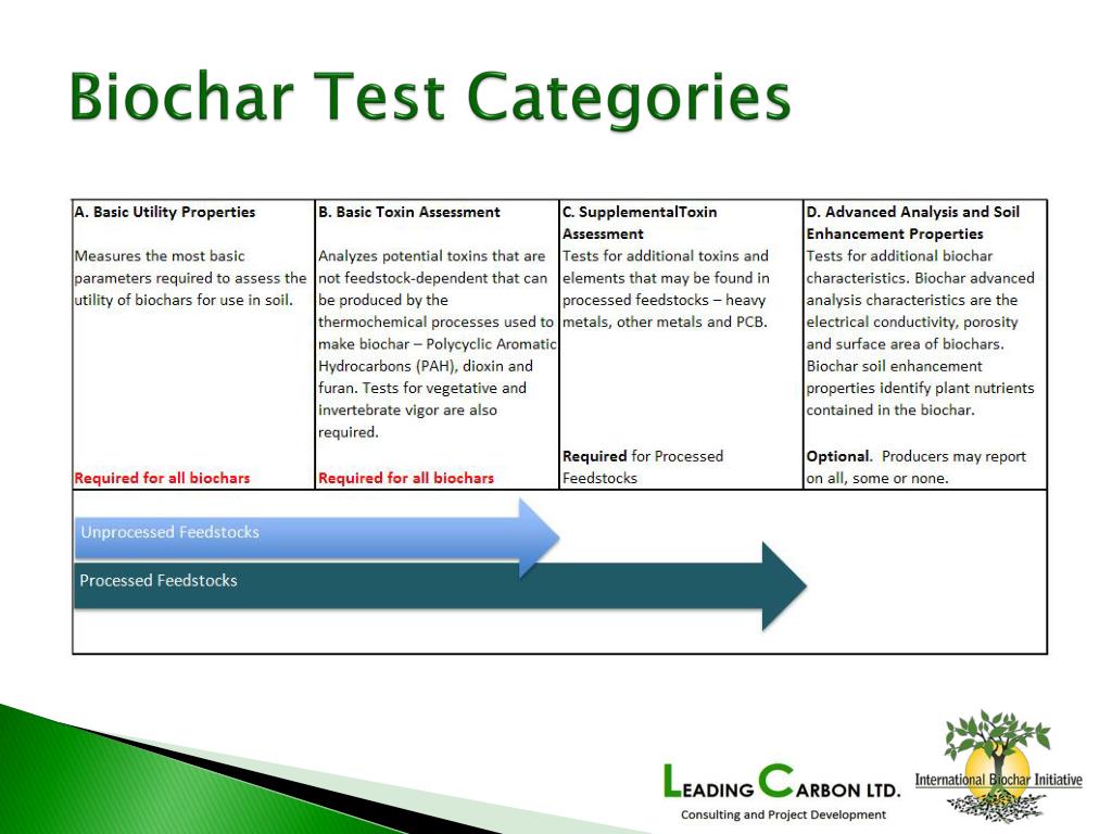 PPT - International Biochar Initiative and Leading Carbon Ltd. January ...