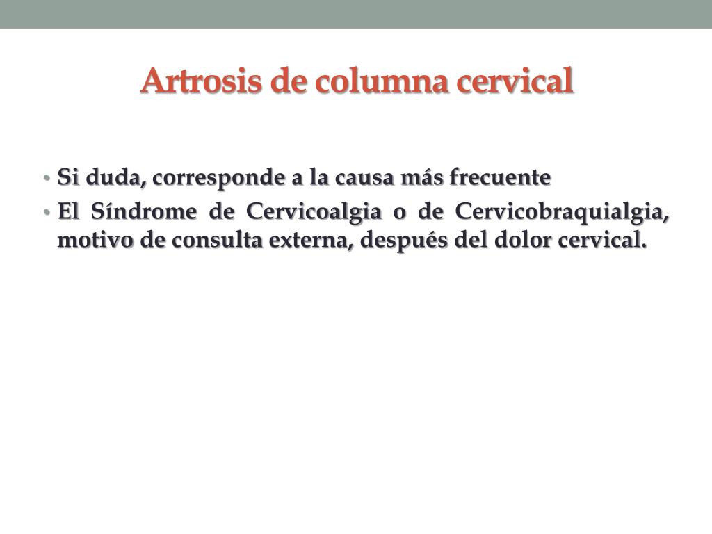 PPT - Cervicalgia y cervicobraquialg ia PowerPoint Presentation, free ...