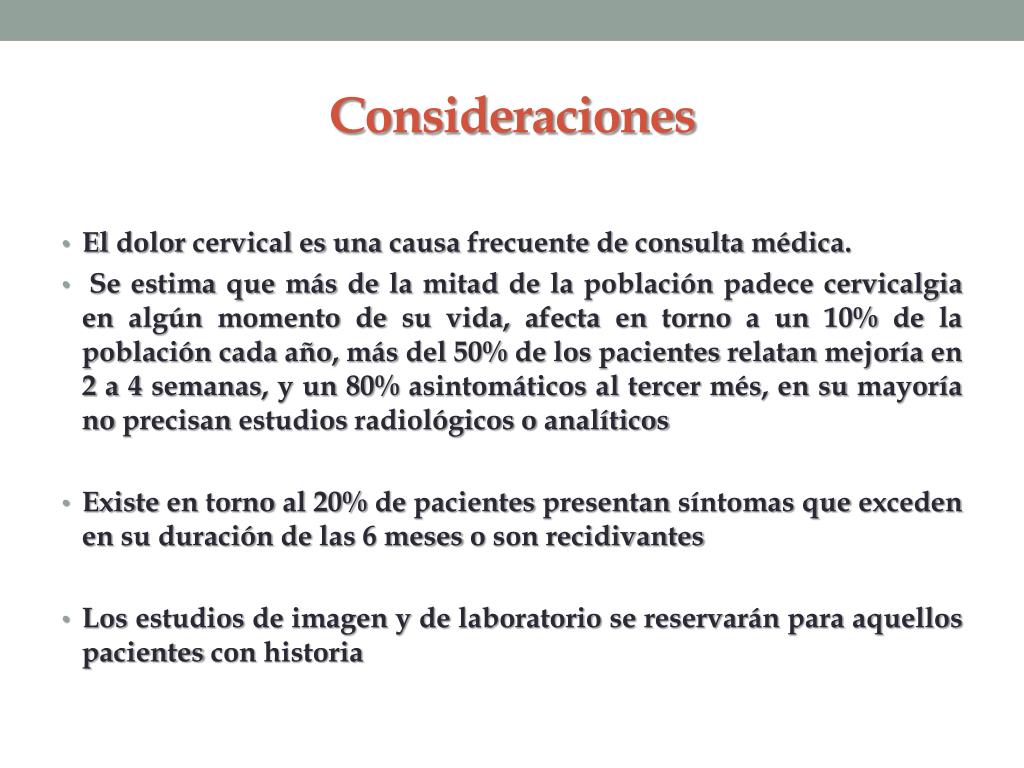 PPT - Cervicalgia y cervicobraquialg ia PowerPoint Presentation, free ...