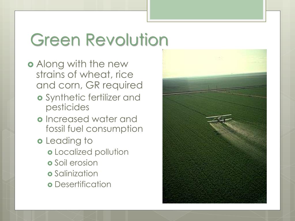 PPT - The environmental imperative of Sustainable Agriculture ...