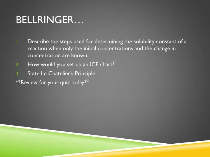 PPT - Bellringer … PowerPoint Presentation, free download - ID:1973588