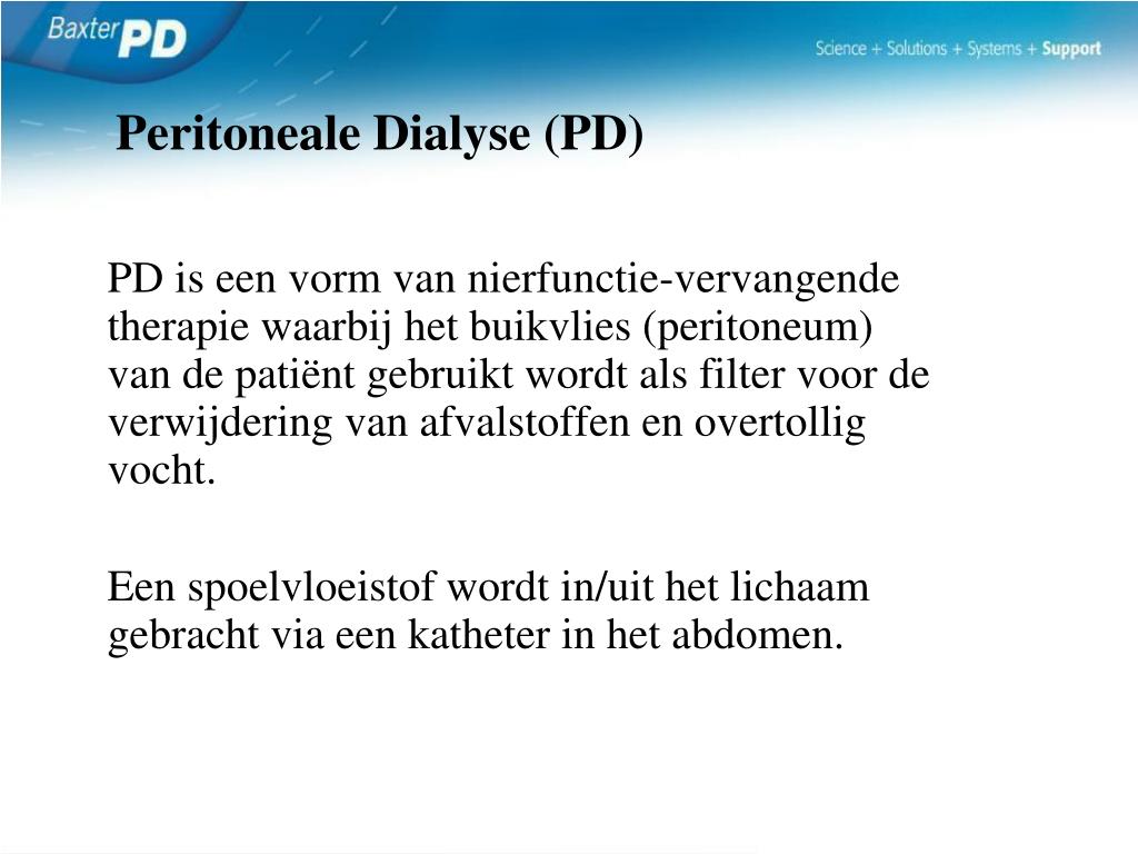 PPT - Basisbegrippen Peritoneale Dialyse AZ St-Jan Brugge 17 september ...