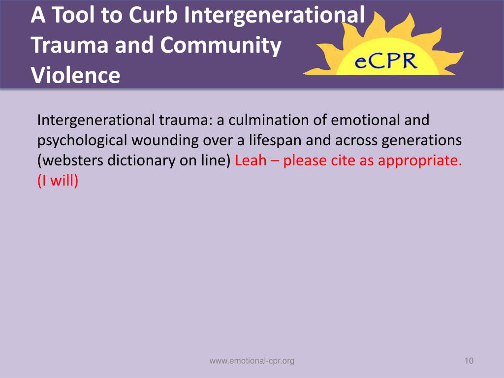 PPT - Emotional CPR: Saving Lives, Healing Communities April 9, 2013 ...
