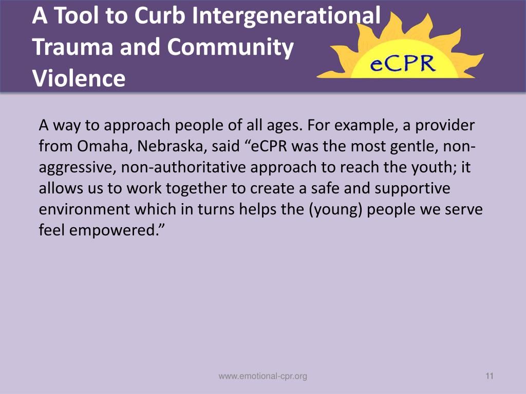 PPT - Emotional CPR: Saving Lives, Healing Communities April 9, 2013 ...