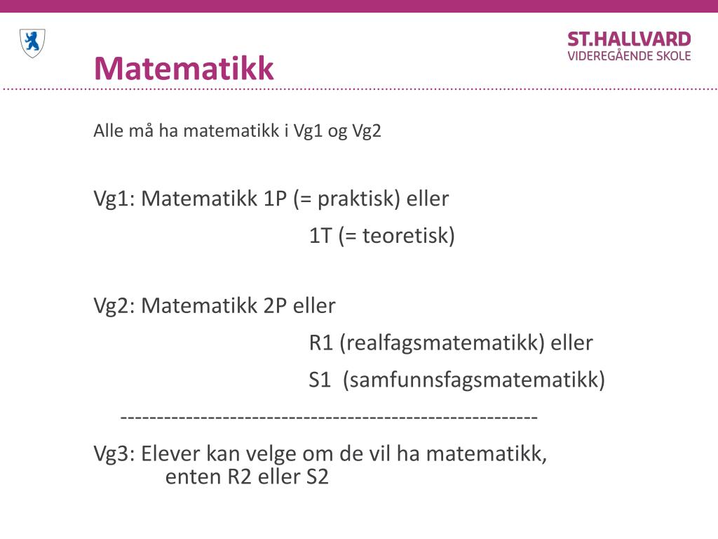 PPT - Velkommen til ST. HALLVARD VGS PowerPoint Presentation, free ...