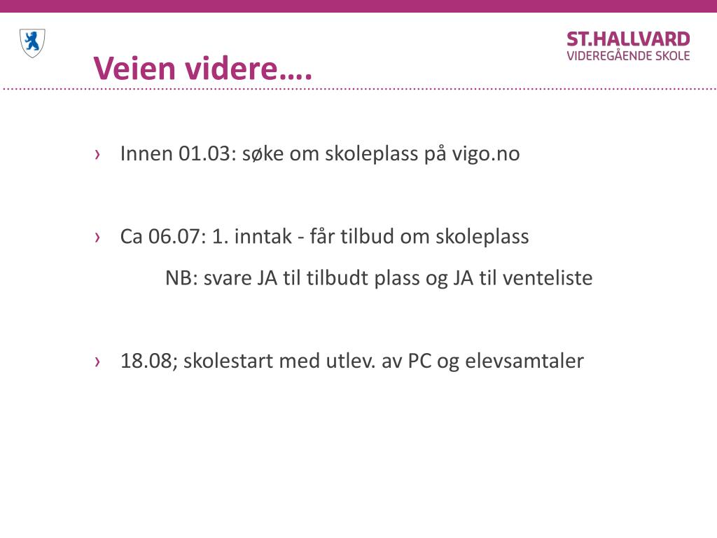 PPT - Velkommen til ST. HALLVARD VGS PowerPoint Presentation, free ...
