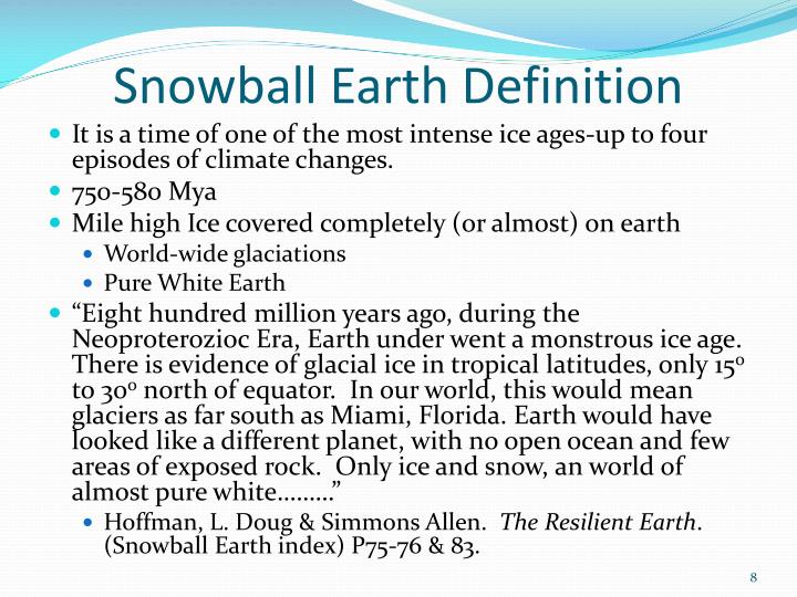 PPT - Snowball Earth! PowerPoint Presentation - ID:1974253