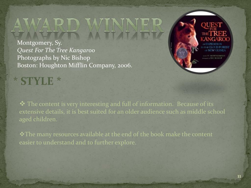 PPT - Orbis Pictus Nonfiction Award Winners PowerPoint Presentation ...