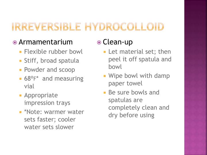 PPT - Hydrocolloid Impression Materials PowerPoint Presentation - ID ...