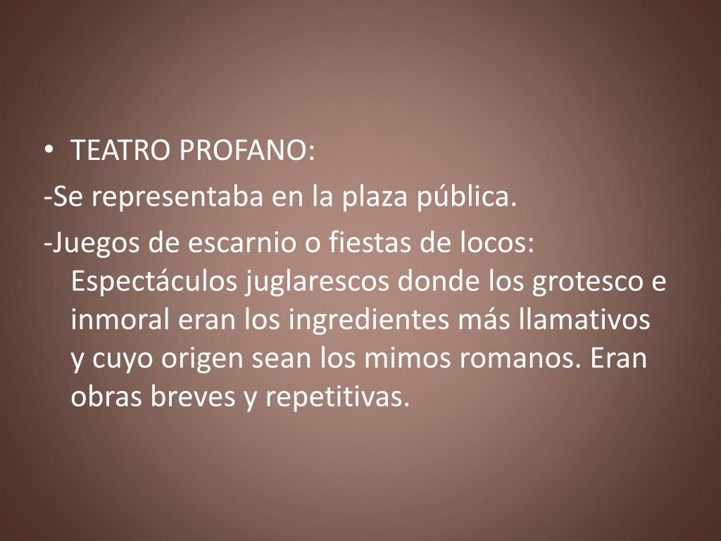 PPT - LA NARRATIVA Y EL TEATRO MEDIEVALES PowerPoint Presentation, free ...