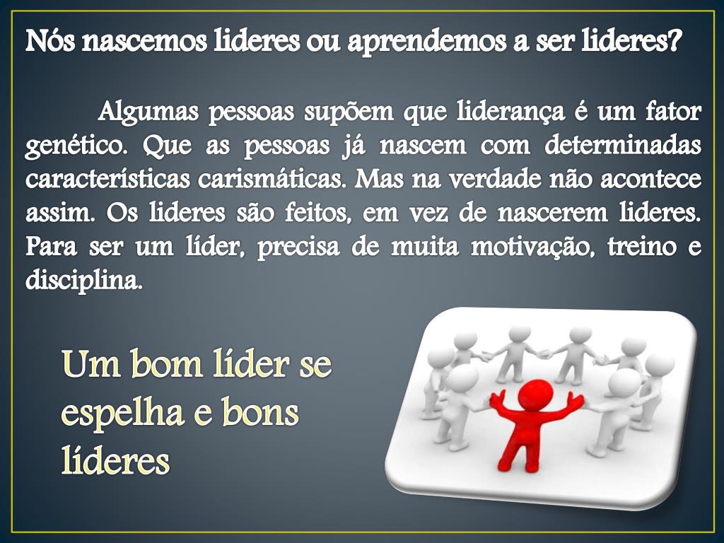 PPT - O líder se espelha em grandes líderes PowerPoint Presentation ...