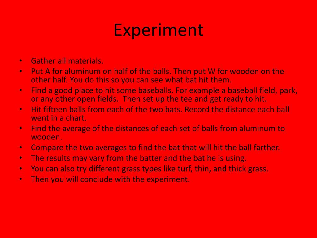 PPT - Aluminum bats VS Wooden bats! PowerPoint Presentation, free ...