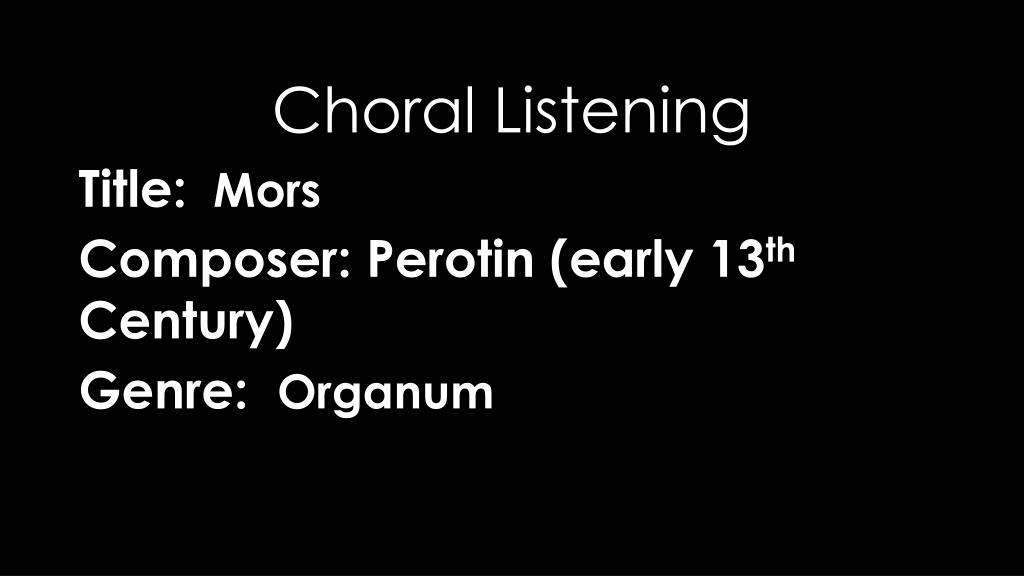 PPT - Title: Victimae Paschali Laudes Composer: Genre: Gregorian Chant ...