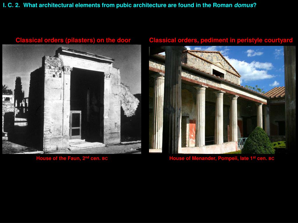 PPT - The Roman Domus : Architecture and Domestic Life in the Republic ...