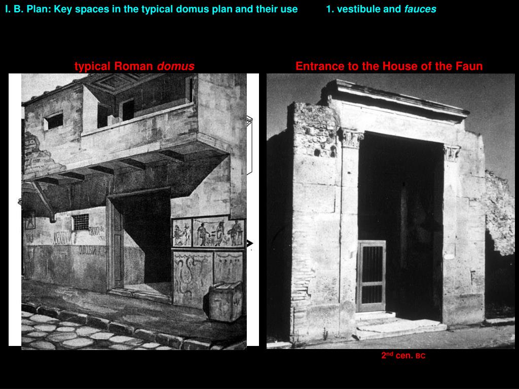 PPT - The Roman Domus : Architecture and Domestic Life in the Republic ...