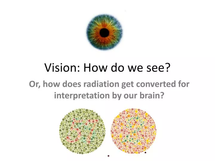PPT - Vision: How do we see? PowerPoint Presentation, free download ...