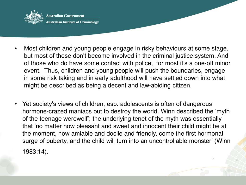 PPT - Youth , crime and juvenile justice: an overview of Australian ...