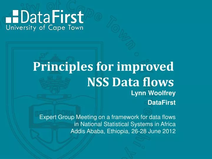 PPT - Principles for improved NSS Data flows PowerPoint Presentation ...