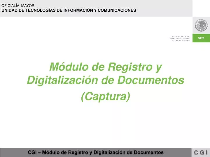 PPT - Módulo de Registro y Digitalización de Documentos PowerPoint ...