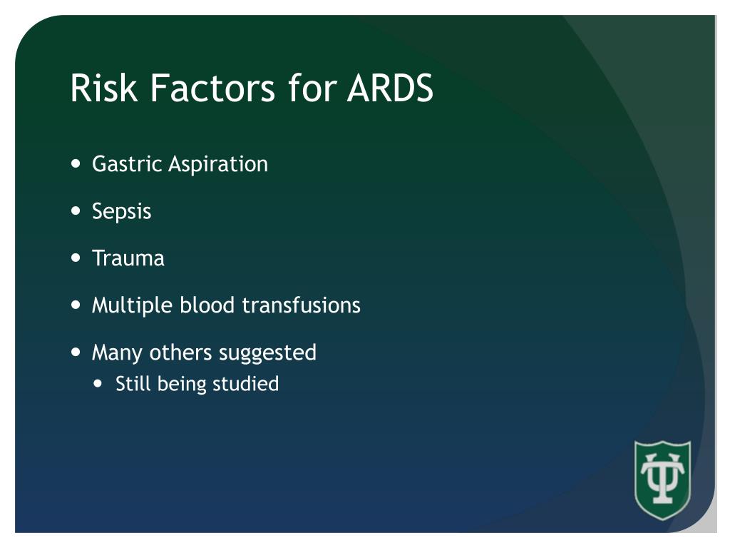 PPT - The Acute Respiratory Distress Syndrome: An update of the current ...