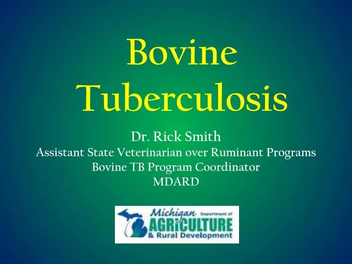 PPT - Bovine Tuberculosis PowerPoint Presentation, free download - ID ...