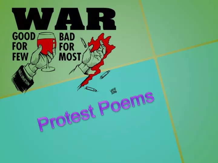 PPT - Protest Poems PowerPoint Presentation, free download - ID:1976984