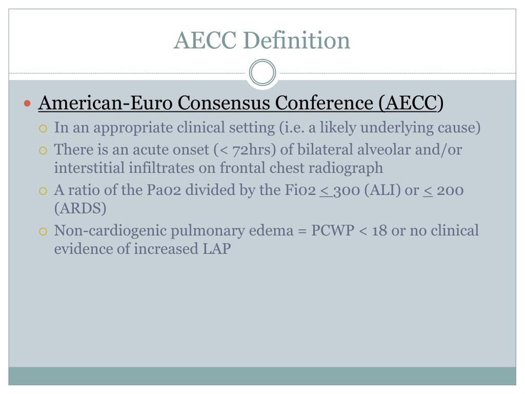 PPT - Acute Respiratory Distress Syndrome: The Berlin Criteria An ...